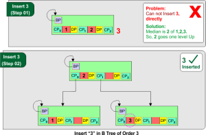 Insertion in B Tree Examples (Order 3,4) » CS Taleem