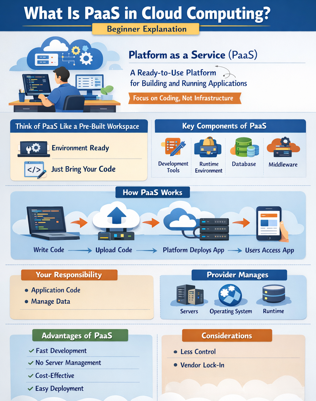 What Is PaaS in Cloud Computing? Beginner Explanation » CS Taleem